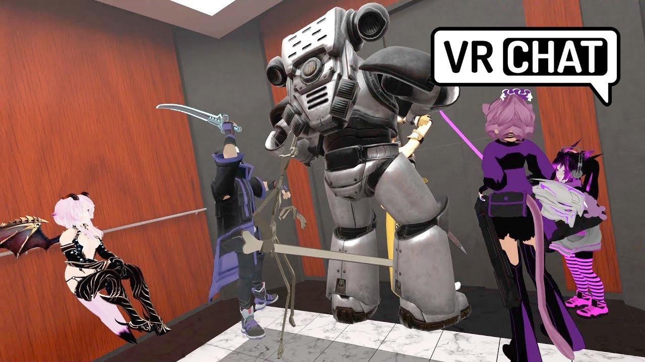 [VRChat] I'm trapped in an elevator with a bunch of dorks! - YouTube