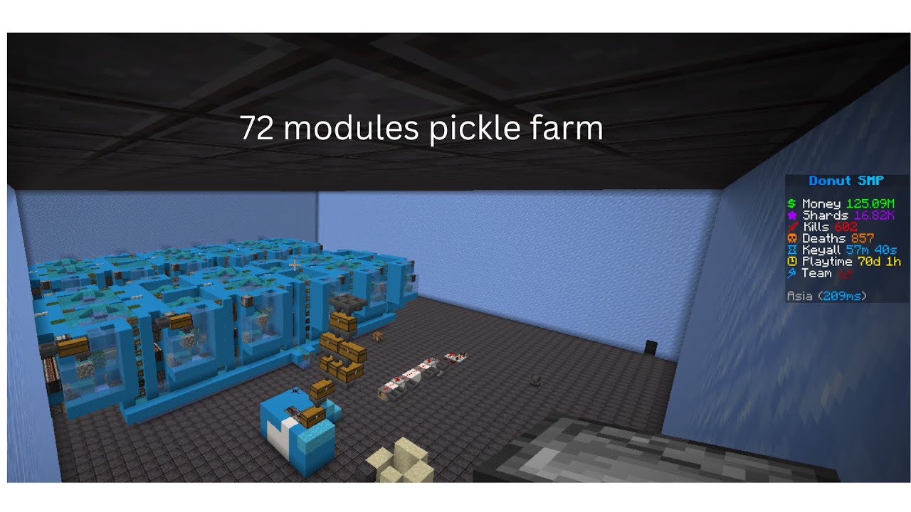 donut smp live: 72 modules pickle farm,rating bases ,and buying skellys ...
