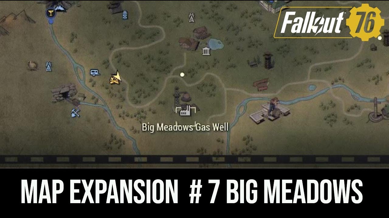 Fallout 76 PTS Map Expansion #7 BIG MEADOWS GAS MINE - YouTube