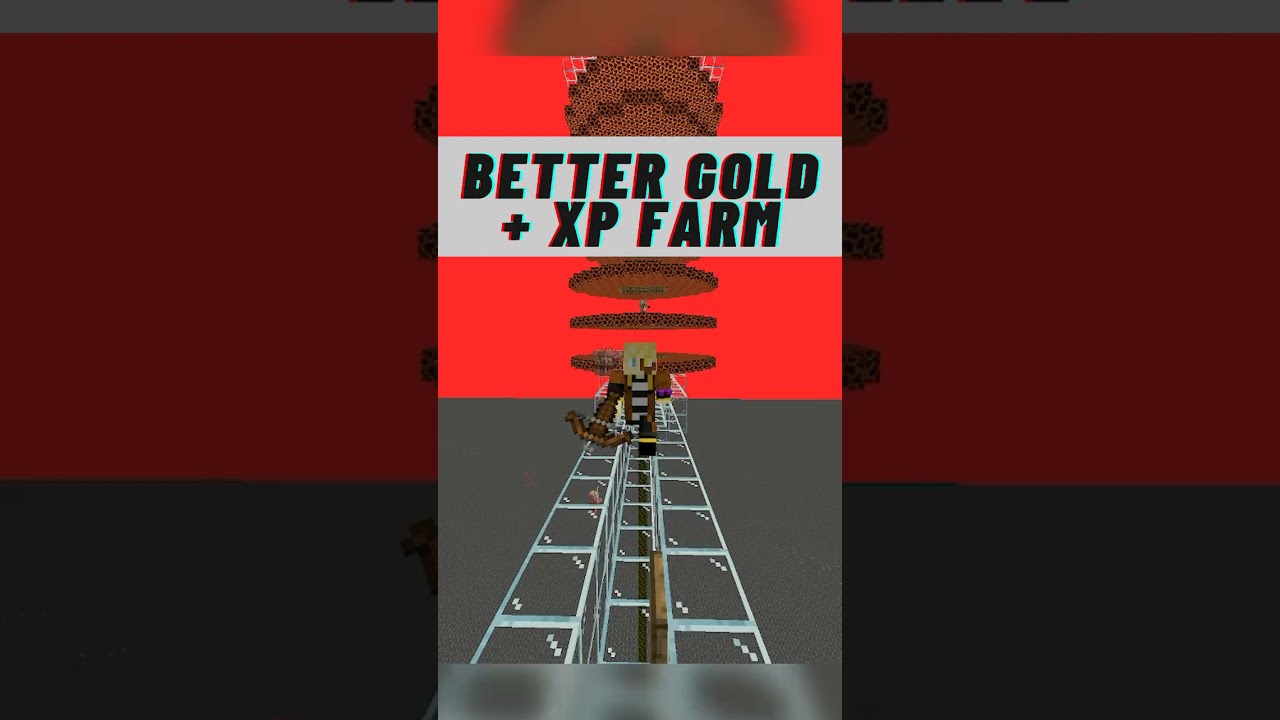 Infinite Gold XP Farm on the Nether Roof - Minecraft Tutorial [Java 1. ...