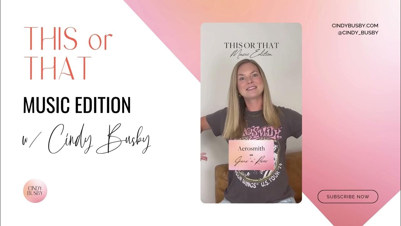 THIS or THAT — Music Edition with Cindy Busby - YouTube