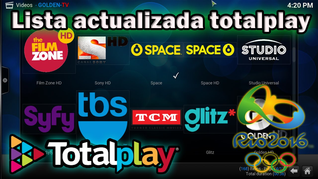 Lista con canales Totalplay ACTUALIZADA Kodi - YouTube