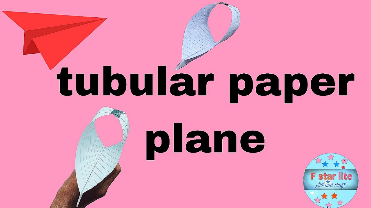 ||How to make a || Tubular paper plane|| tutorial easy#papercraft # ...