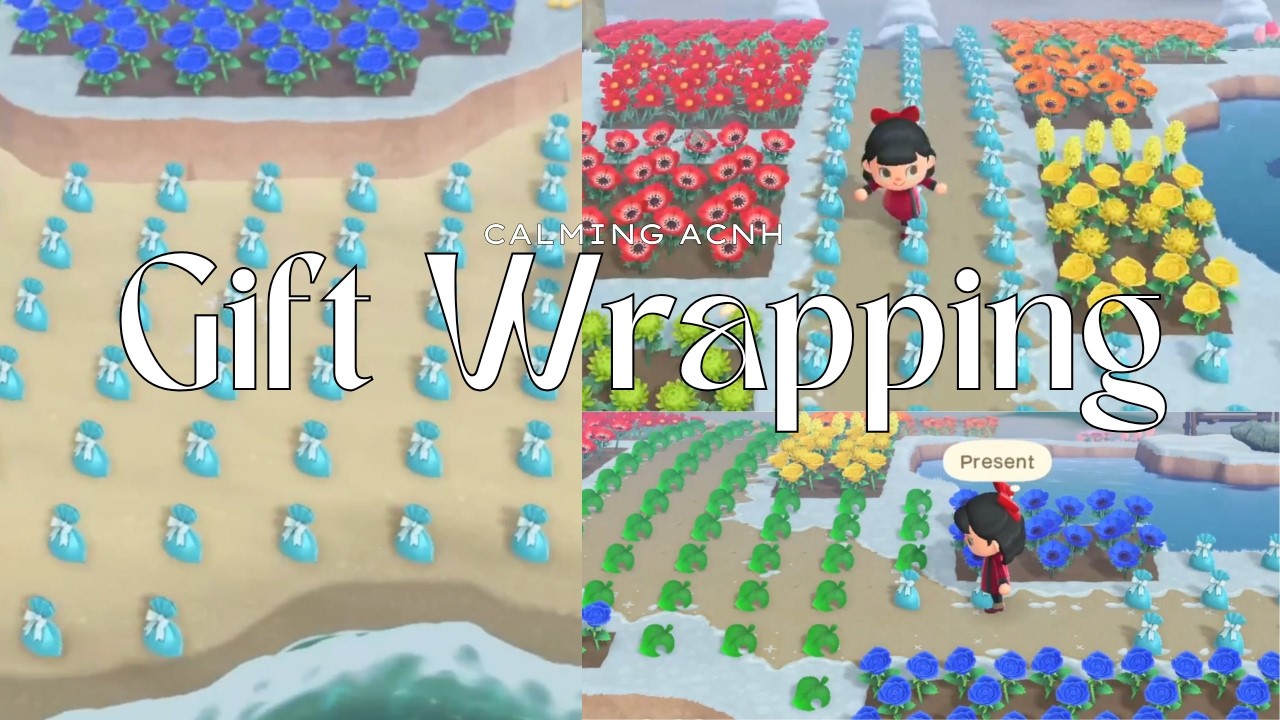 Calming Gift Wrapping in ACNH - YouTube