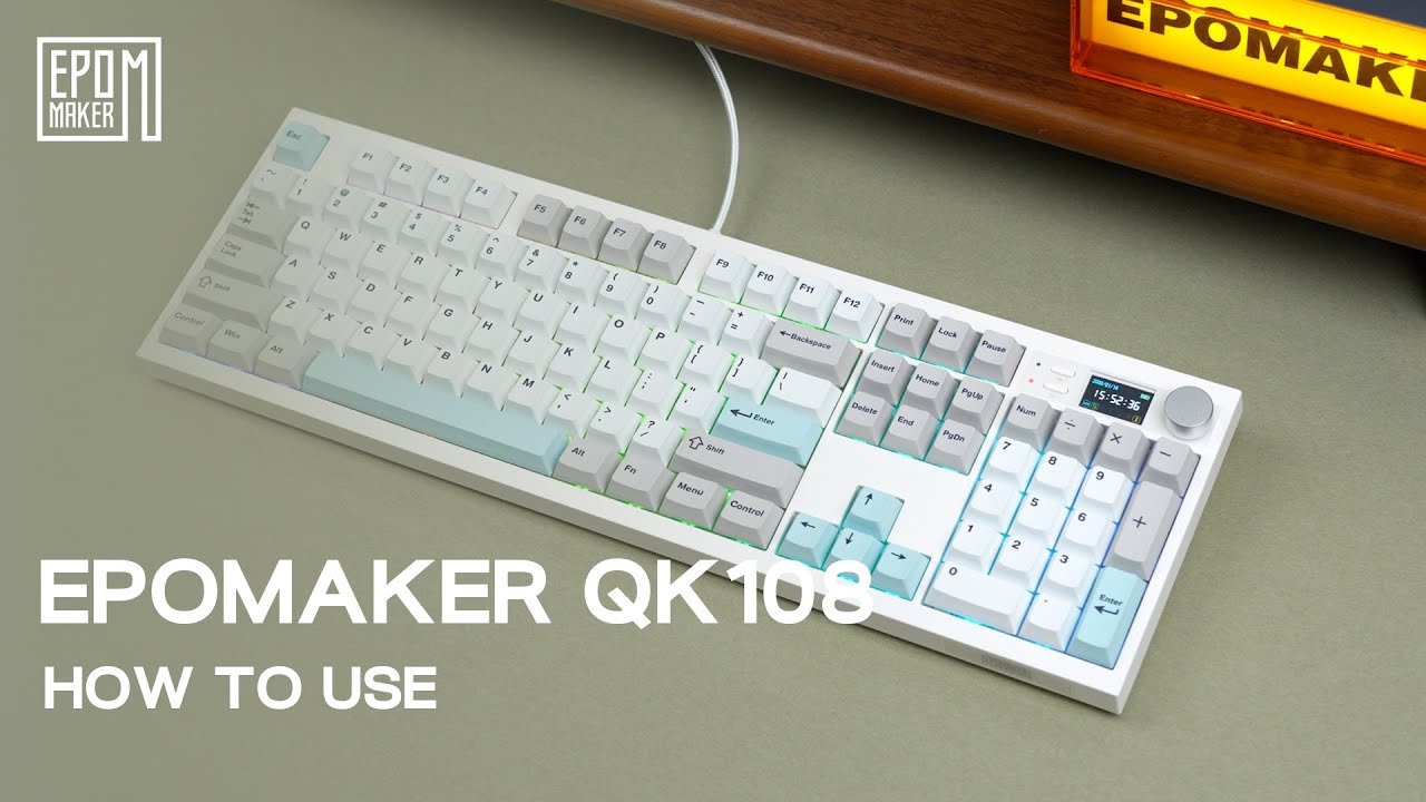 [ How to Use ] Epomaker QK108 | Key-mapping, Light - YouTube
