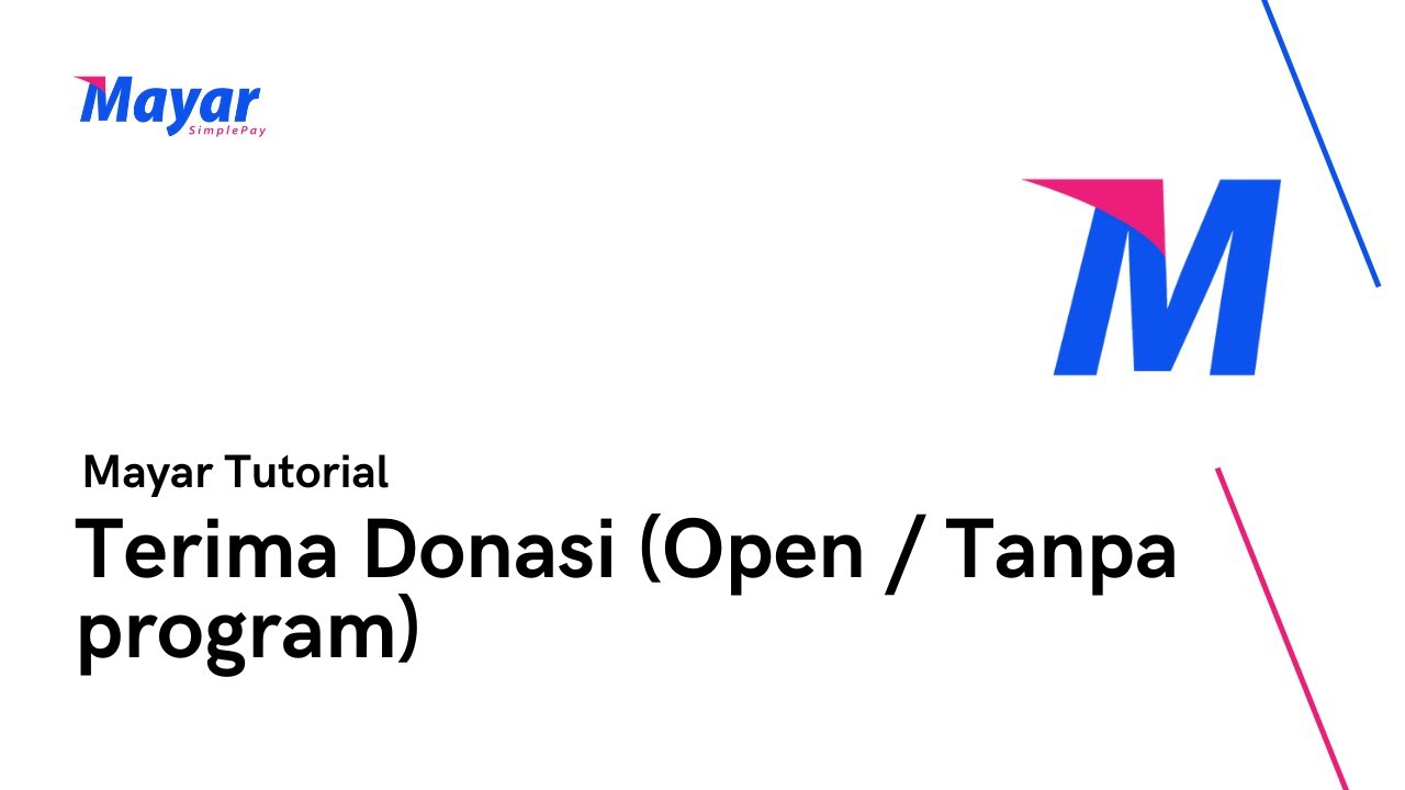 Terima Donasi (Open / Tanpa program) - Tutorial Mayar.ID - YouTube