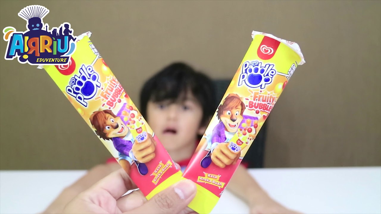 Icip - Icip Es Krim Paddle Pop Fruity Bubbles - YouTube