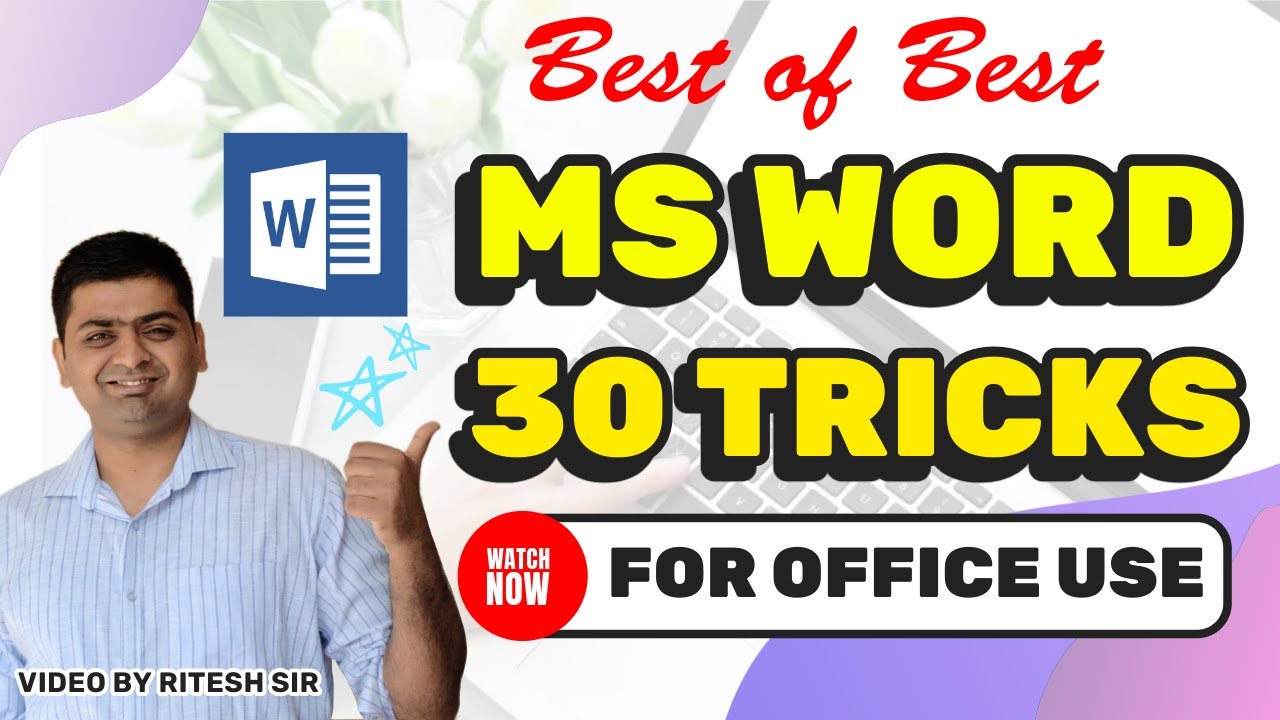 TOP 30 MS WORD TIPS AND TRICKS 👉 FOR OFFICE USE IN HINDI - YouTube