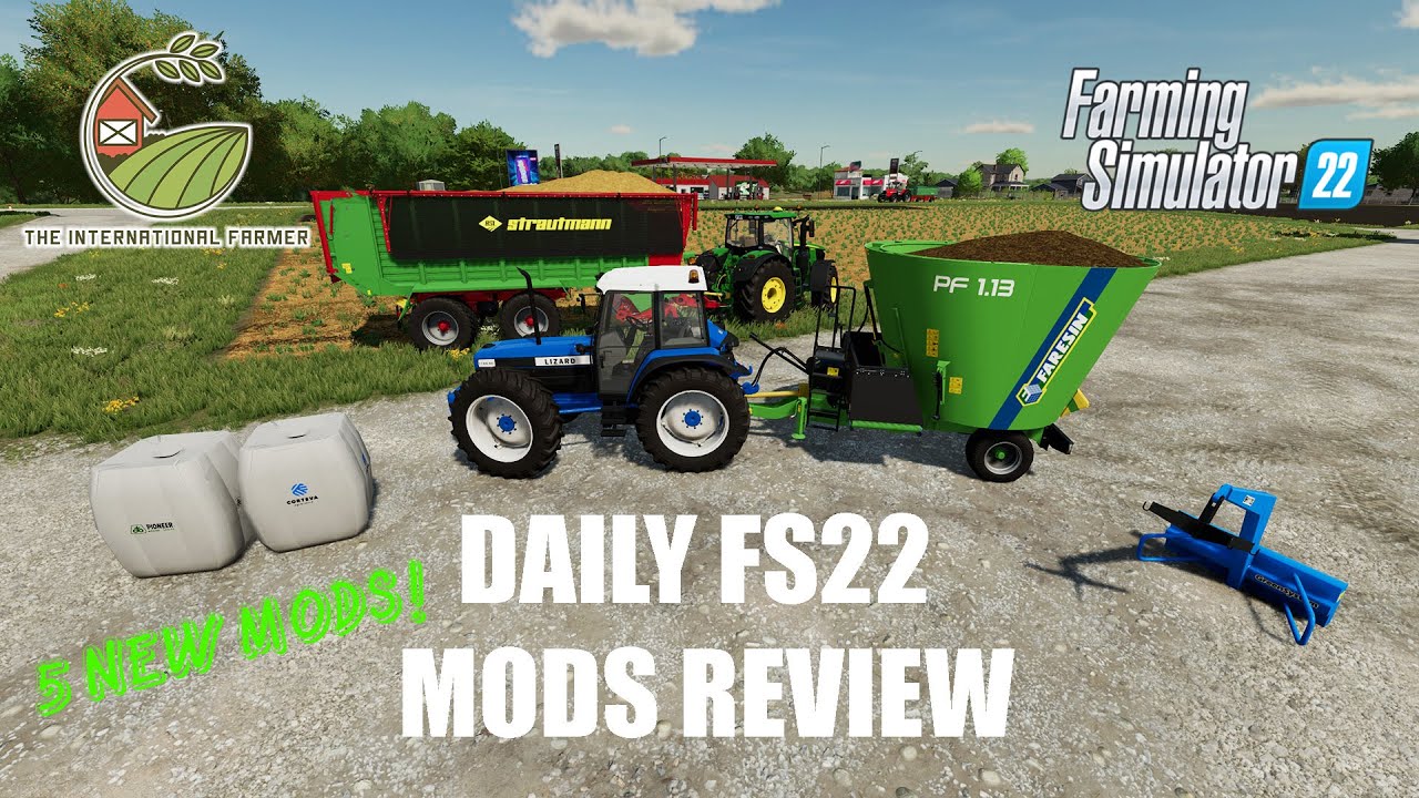 New Mods for FS22 Cross Platform! (New tractor, mixer, forage wagon and ...