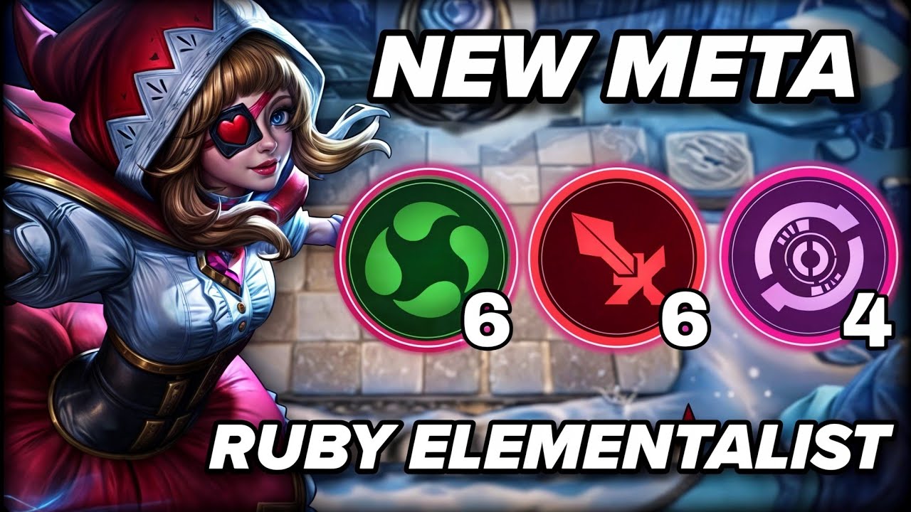 RUBY ELEMENTALIST MAGIC CHESS BEST COMBO SYNERGY 2024: VALE SKILL 1 NEW ...