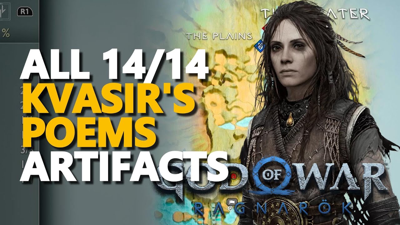 All Kvasir's Poems Artifacts God Of War Ragnarok - YouTube