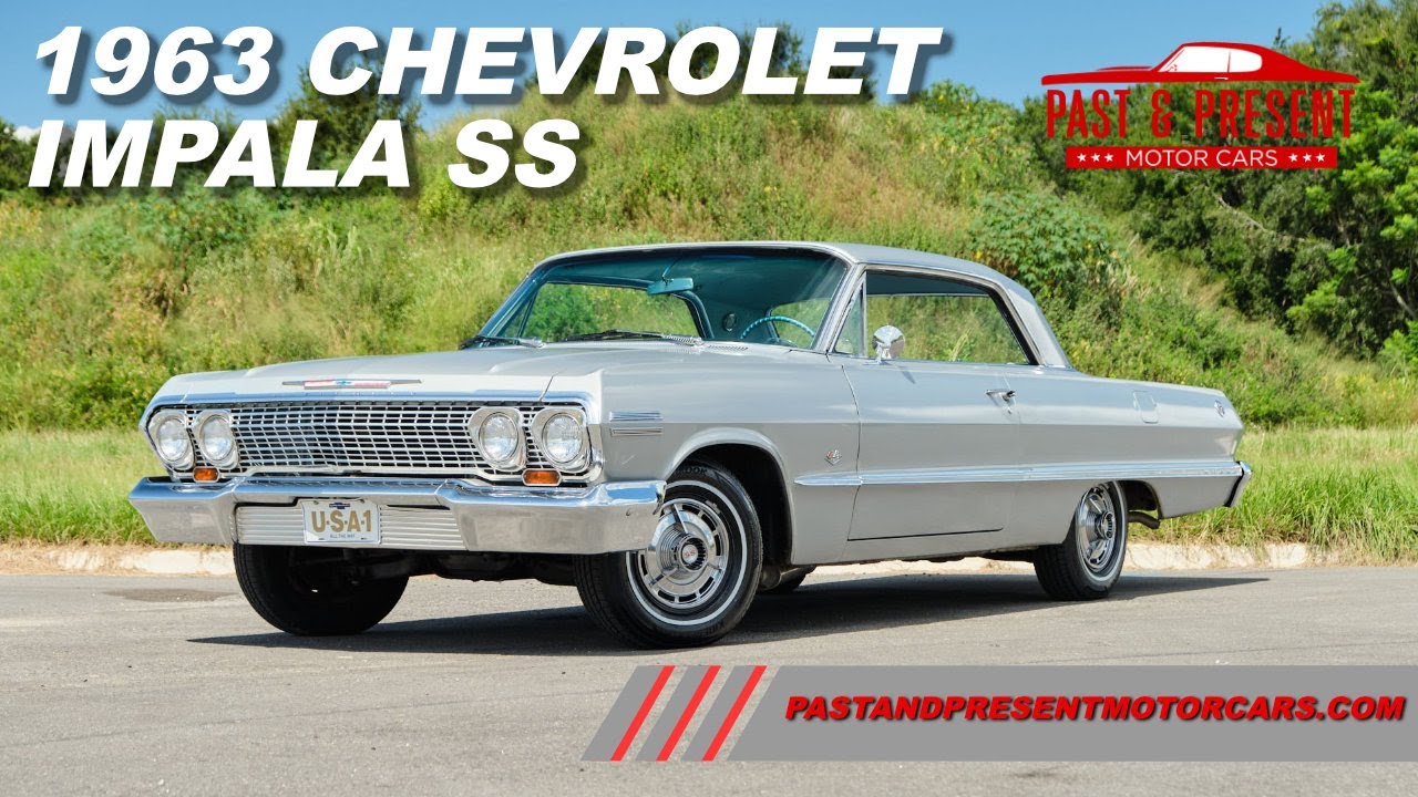 1963 Chevrolet Impala SS Silver_Blue 4 Speed 258421 - YouTube