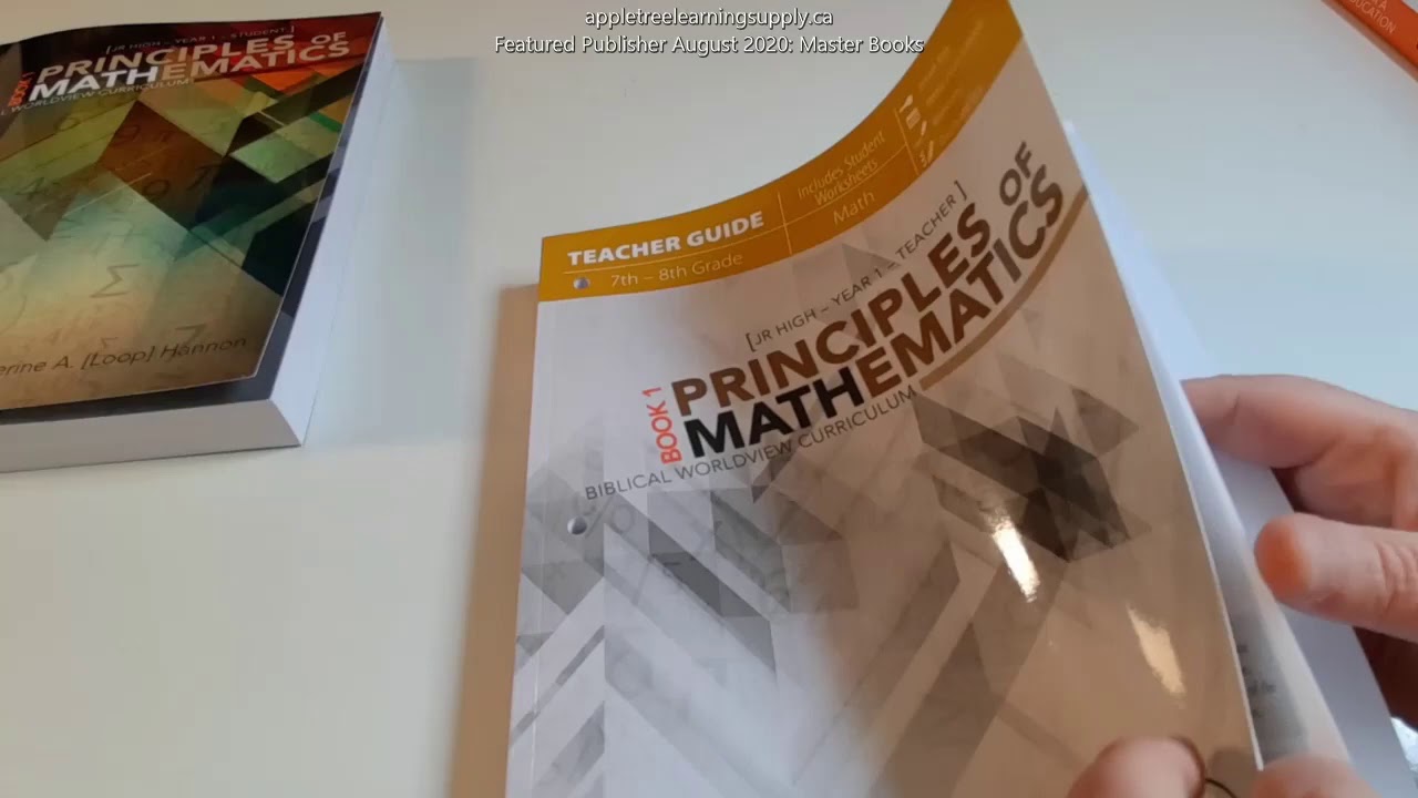Review MasterBooks- Principles of Mathematics 1 - YouTube