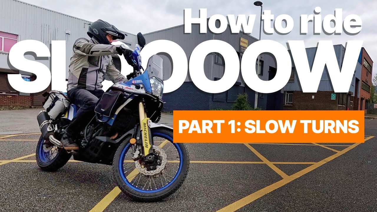 Adventure motorcycle SLOW SPEED techniques, Part 1:TURNS and FIGURE 8s ...