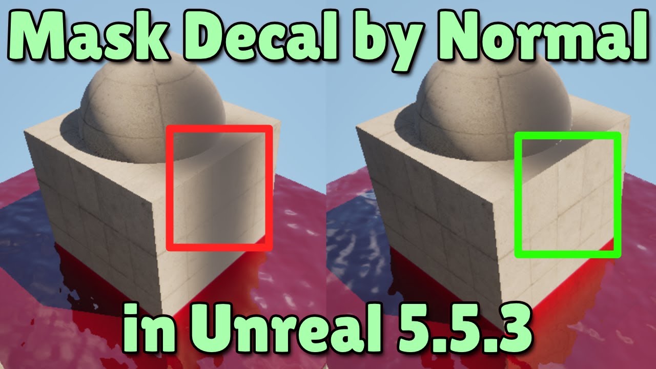 UE 5.5.3 Mask Decal by Normal - YouTube