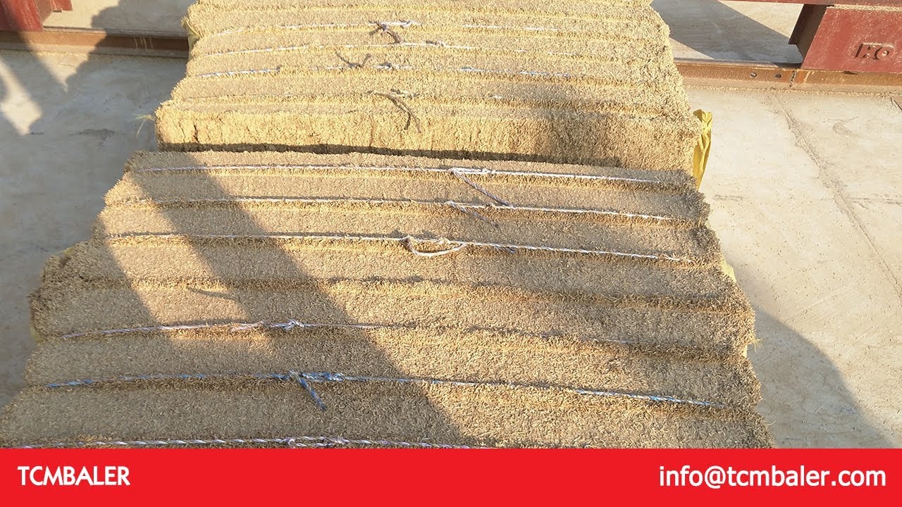 bagging sawdust wood shavings press baler machine - YouTube