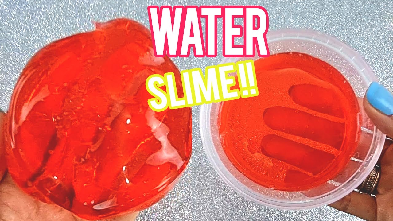 ASMR WATER SLIME RECIPE💦🎧👅 1 Minute Slime Challange at Home - YouTube