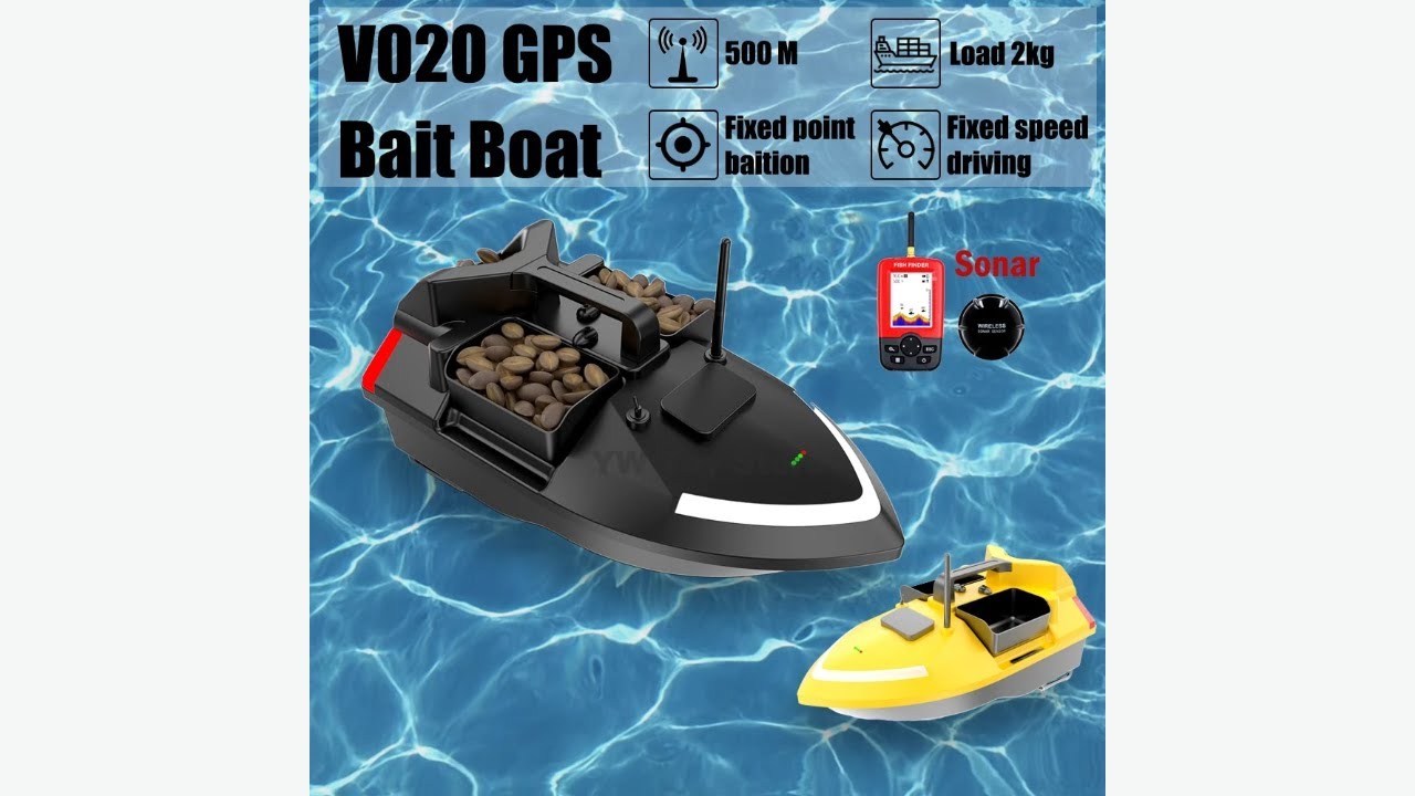 Review Fishing Tool Smart Sonar GPS Bait Boat 2024 - YouTube
