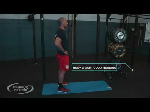 How to do (BODY WEIGHT) GOOD MORNING - YouTube