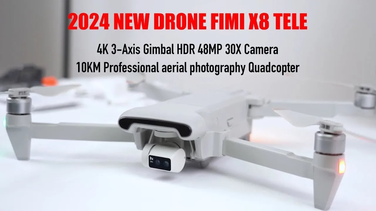 FIMI X8 TELE MAX 3-Axis Gimbal 4K Drone HDR 48MP 30x Camera GPS 15KM ...