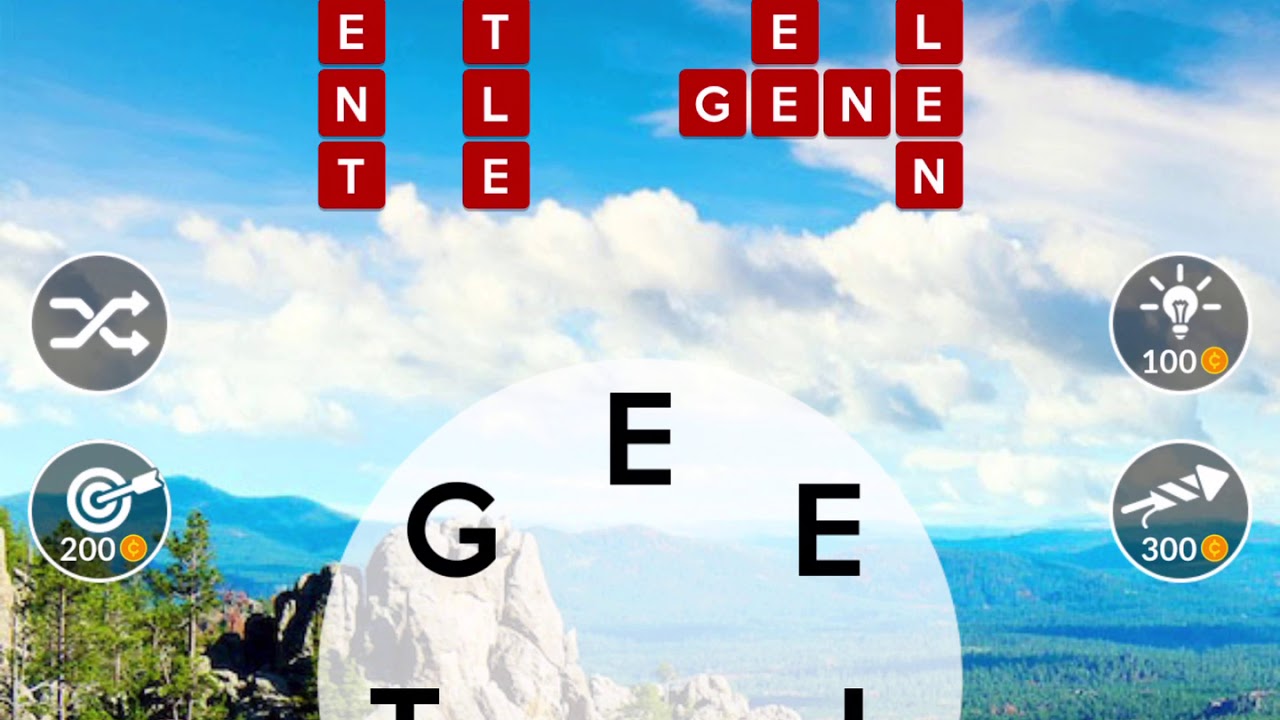 Wordscapes Level 7343 Answers - YouTube