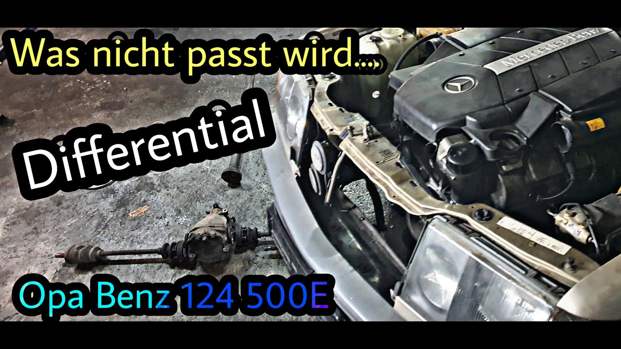 W124 500E Swap | CL 500 Differential passt das in den W124? - YouTube