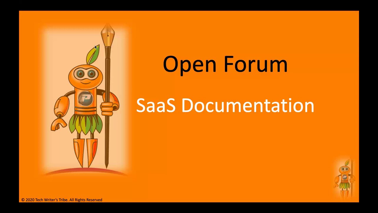 SaaS documentation open forum - YouTube