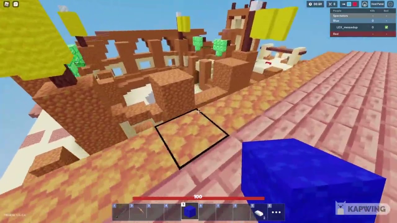 8 iron rush strat with yuzi in duels sand temple map (Roblox Bedwars ...