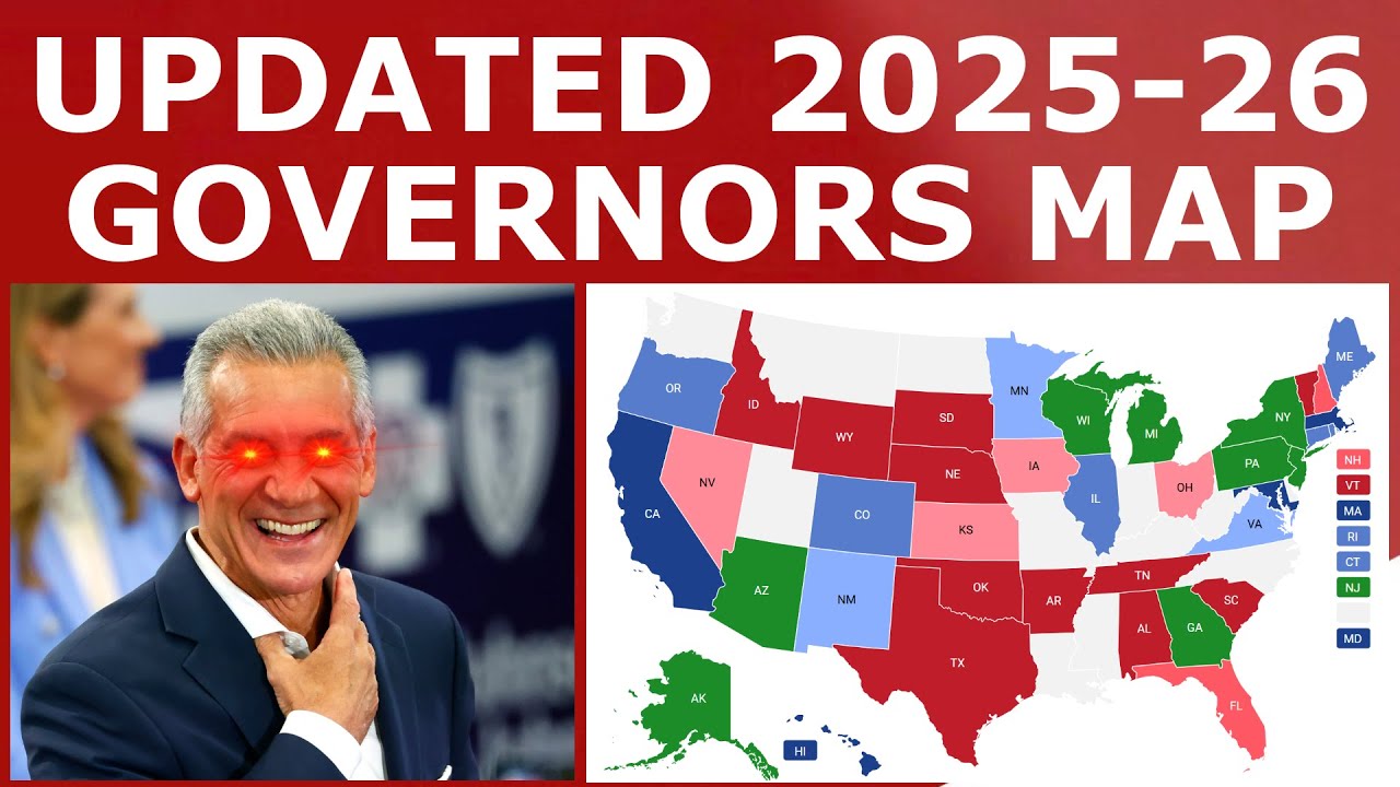 Updated 2025-26 Governors Map Prediction (October 10, 2025) - YouTube