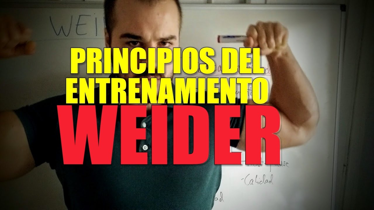 LOS PRINCIPIOS DE ENTRENAMIENTO WEIDER - YouTube