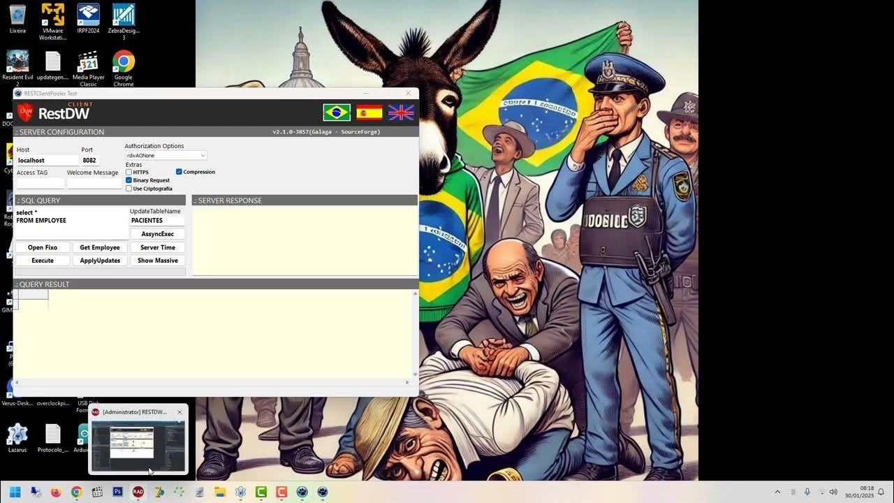 REST Dataware 2 1 Alpha breve BETA, Server lazarus consumido por Client Lazarus e Client Delphi ...