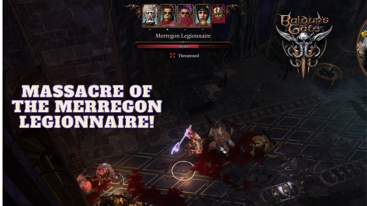 Baldur's Gate 3, Massacre of the Merregon Legionnaire - YouTube