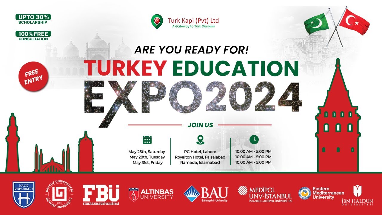 Study in Turkey Education Expo 2024 | Lahore, Faisalabad & Islamabad ...