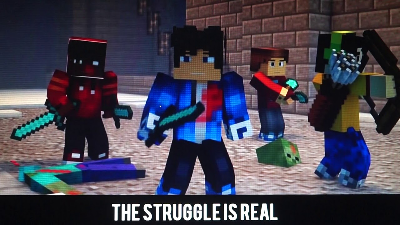 "The Struggle" - A Minecraft Original Music Video ♫#1 - YouTube