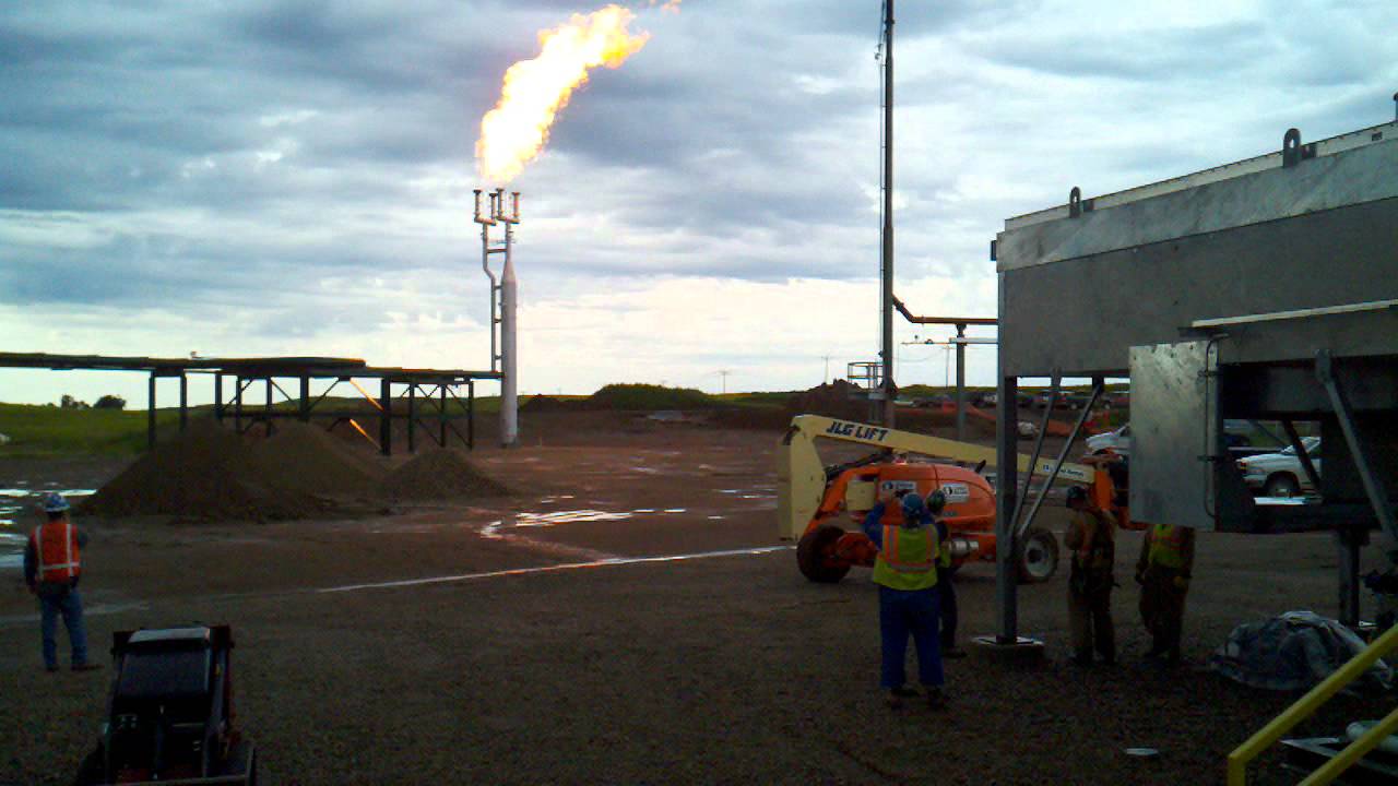 Gas Flare Stack 2 - YouTube