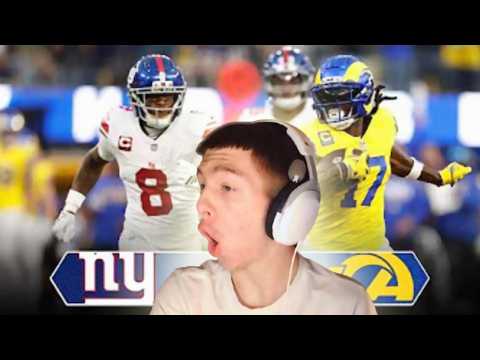 Bwithdashifts Reacts To New York Giants Vs Los Angeles Rams Week 2 Highlights