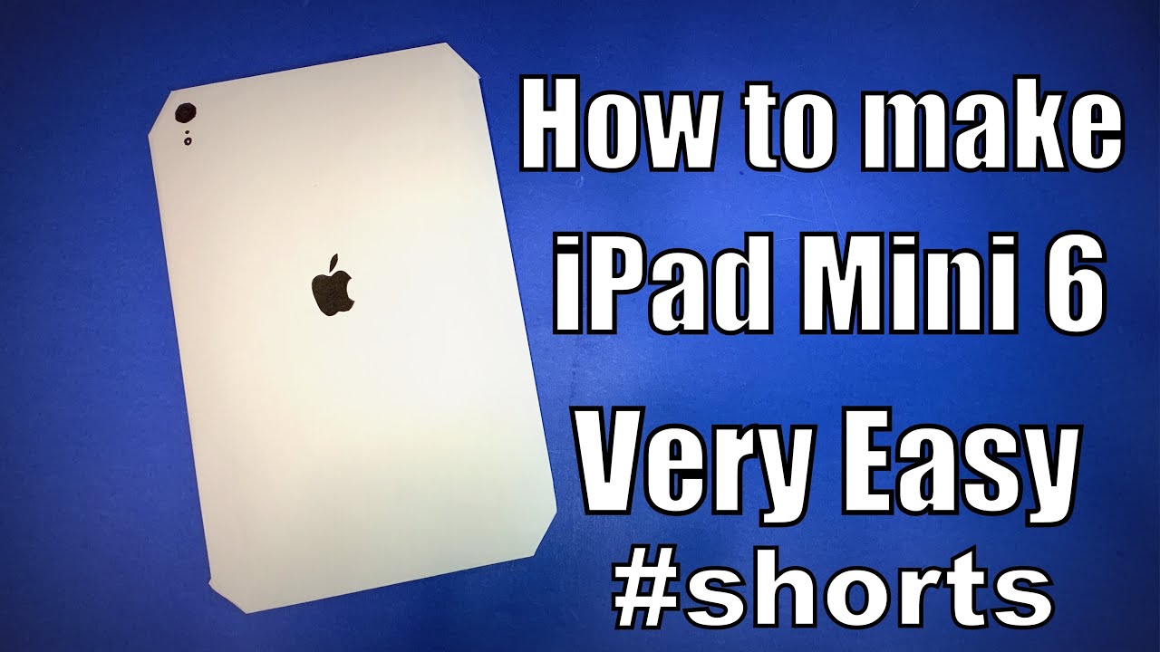 How to Make a Paper Tablet | How to Make a Paper iPad Mini 6 Apple ...