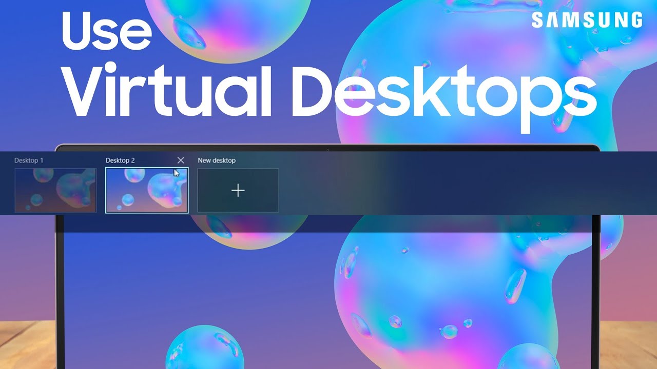 Use virtual desktops on your PC or Galaxy Book S | Samsung US - YouTube