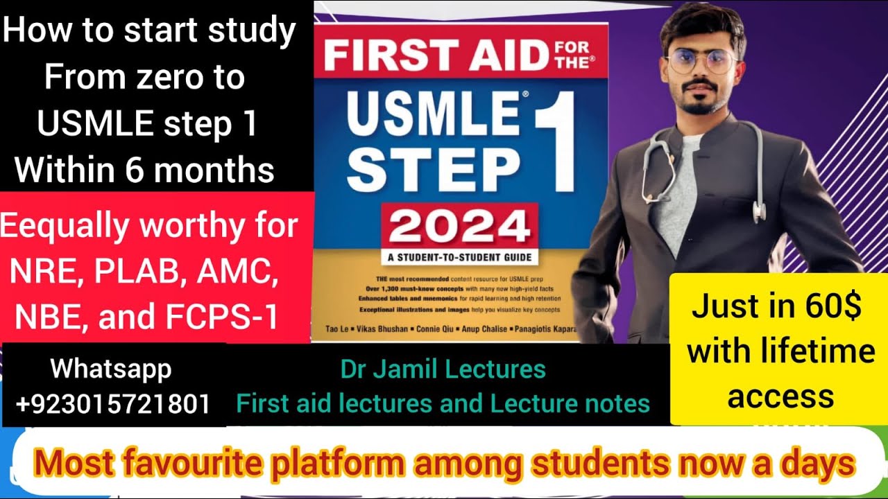 How to start study | From zero to USMLE step 1 within 6 months | Equally worthy for NBE, NRE ...