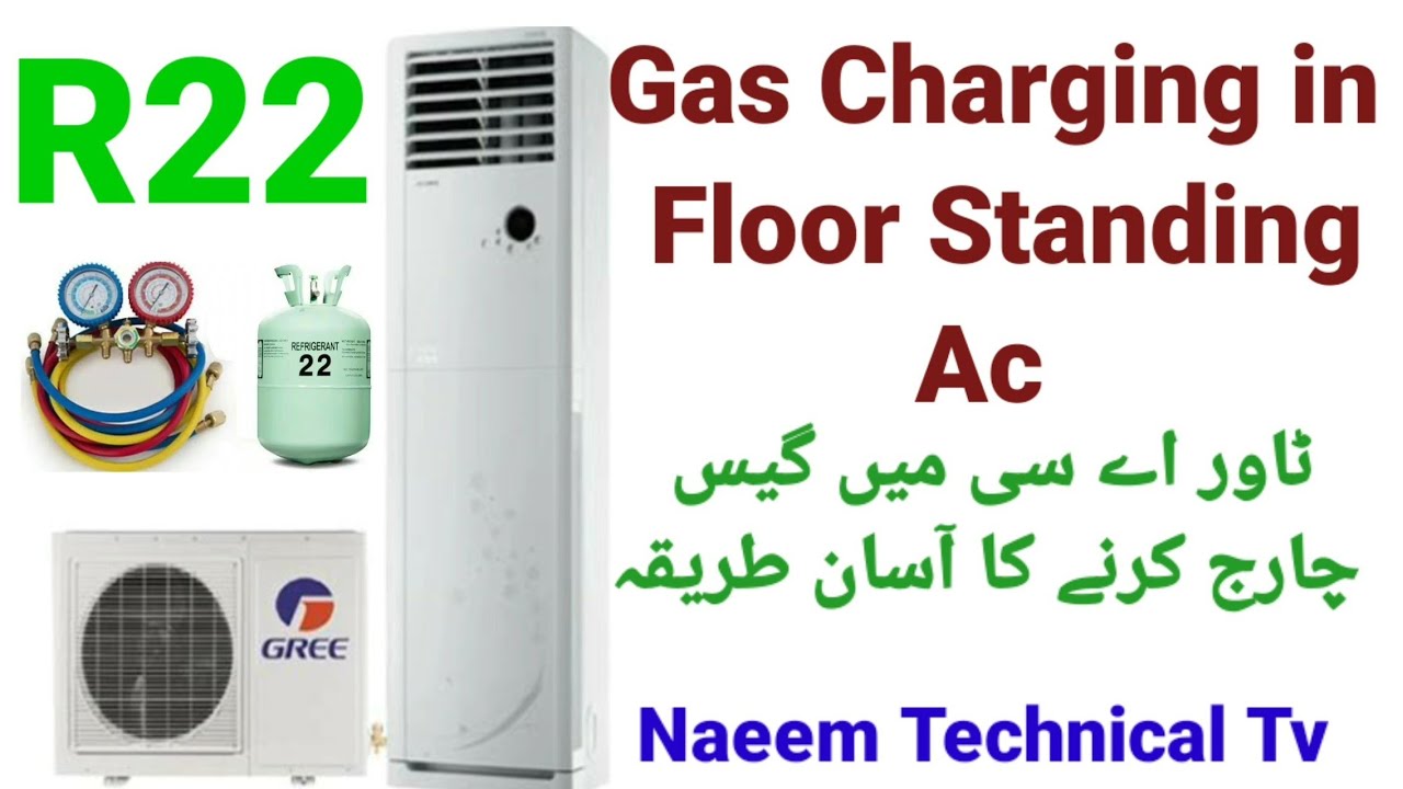 R 22 gas charging in floor standing ac|R22 gas charging in ac|cabinet ...