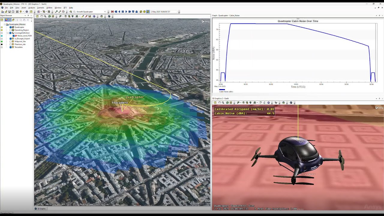 Noise Analysis at Landing with Ansys Mechanical & STK - YouTube