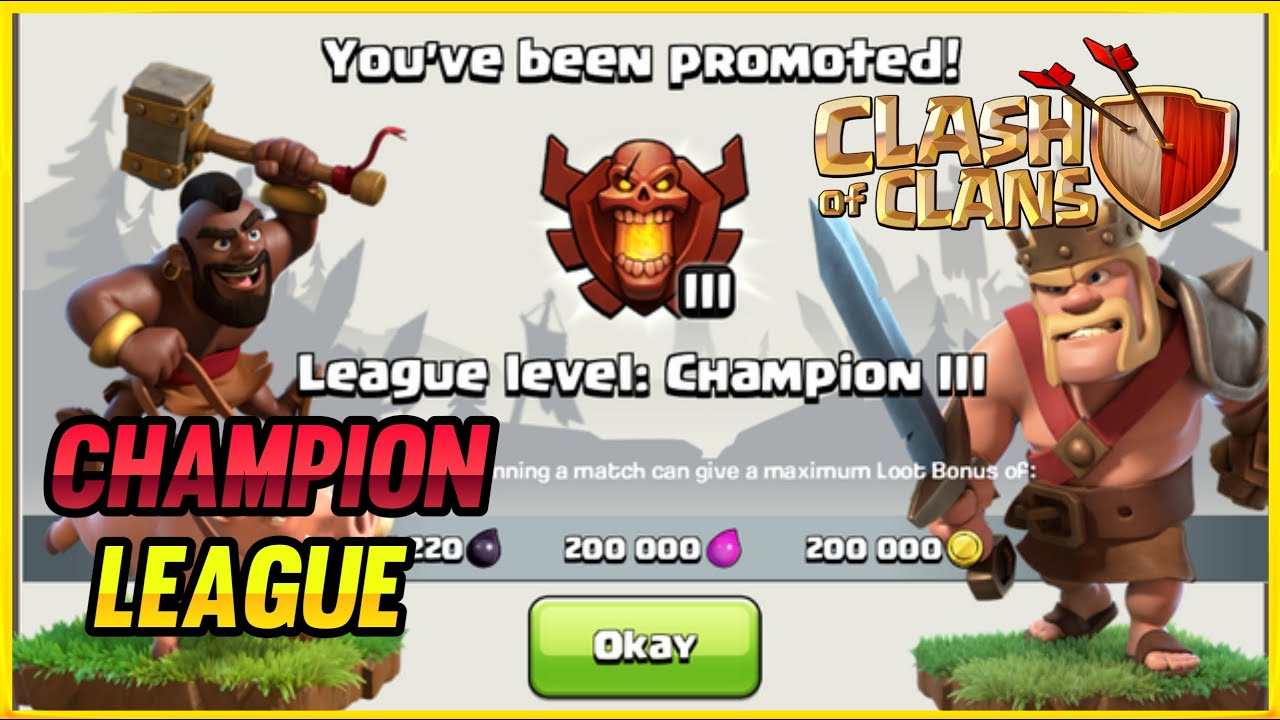 Clash of clans Champion League | COC 3 Star attack | trophy pushing | # ...