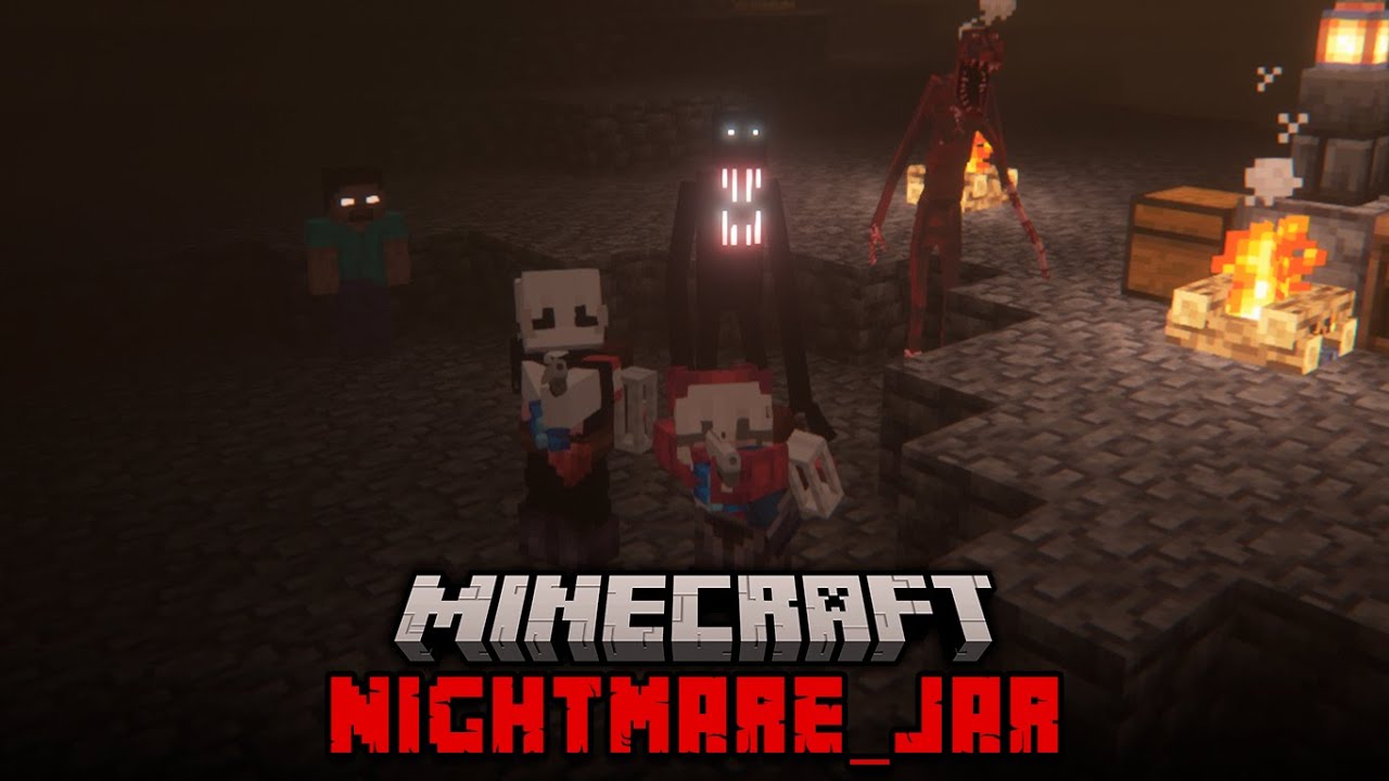 SURVIVING the most TERRIFYING MOD in all of MINECRAFT... NIGHTMARE.JAR ...