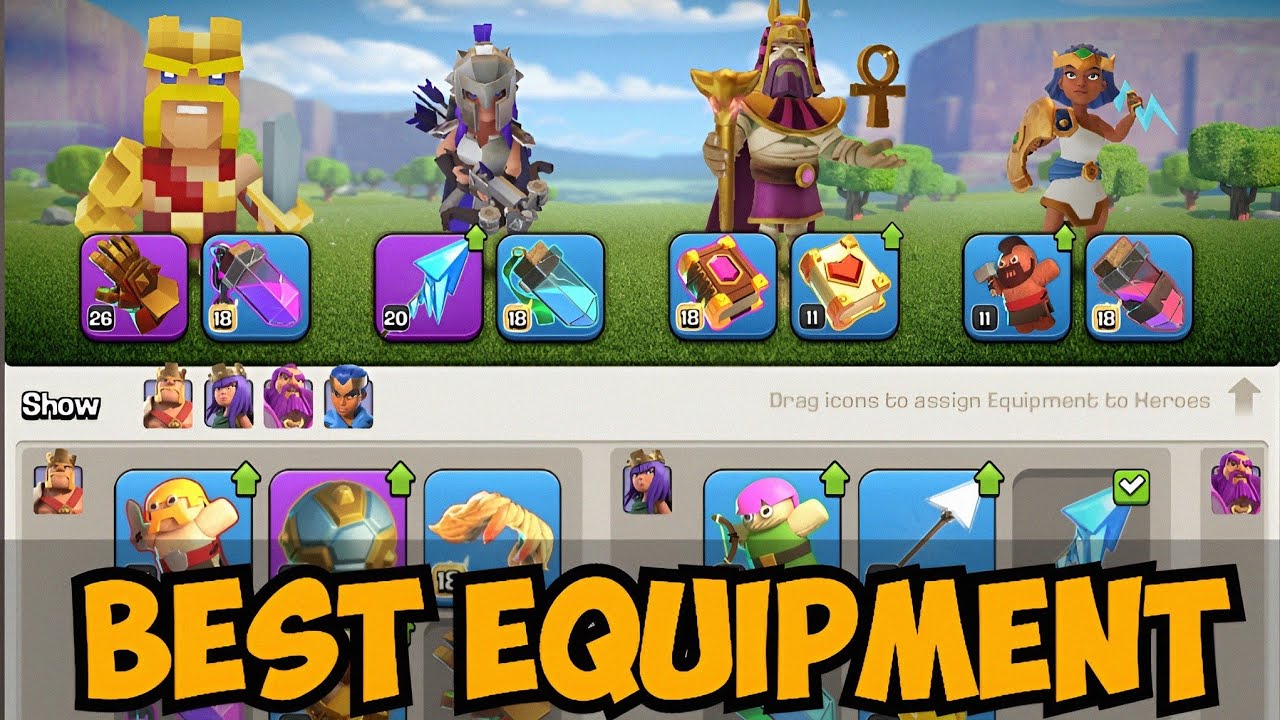 Best heros equipment for all heros #coc #clashofclans #tamil - YouTube