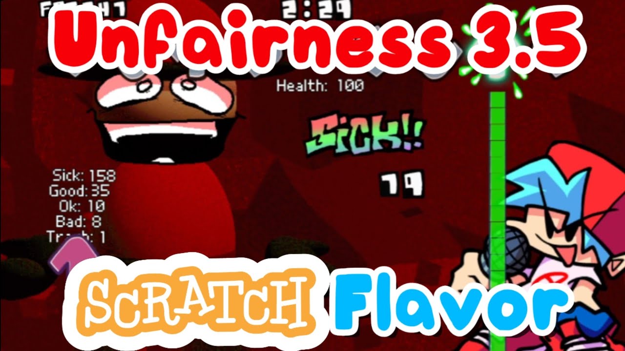 FNF - Unfairness 3.5 REMASTERED on Scratch: VS Dave and Bambi - YouTube