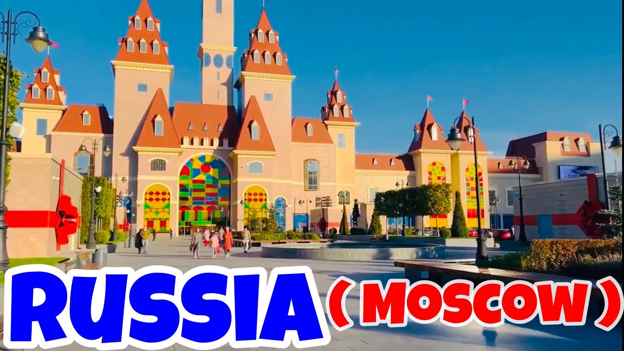 [4K] EXTRAVAGANT DISNEYLAND IN MOSCOW, This is BEAUTIFUL !! , Touring ...