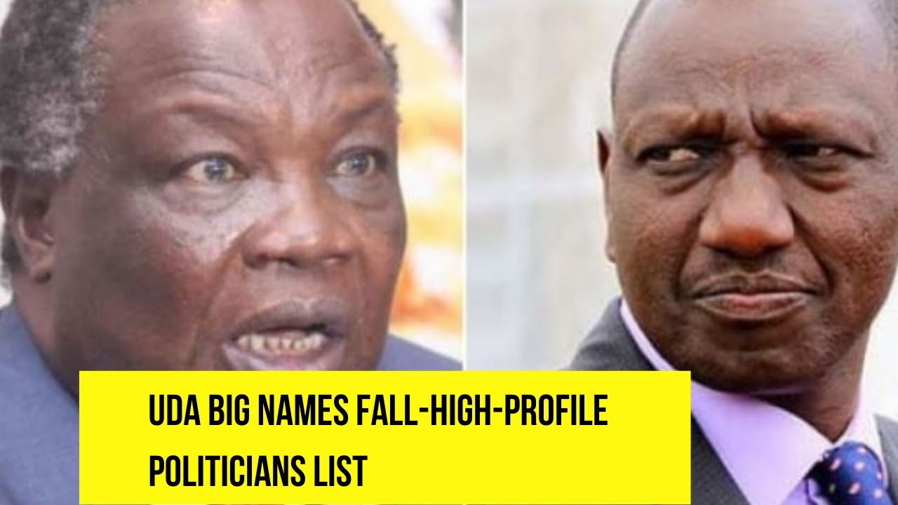 UDA Big Names Fall || UDA Nominations, high-profile politicians list ...