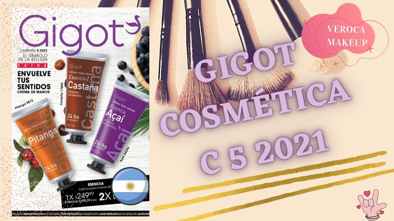 GIGOT Cosmética EXTRA Campaña 5 2021 Argentina | VEROCA MAKEUP - YouTube