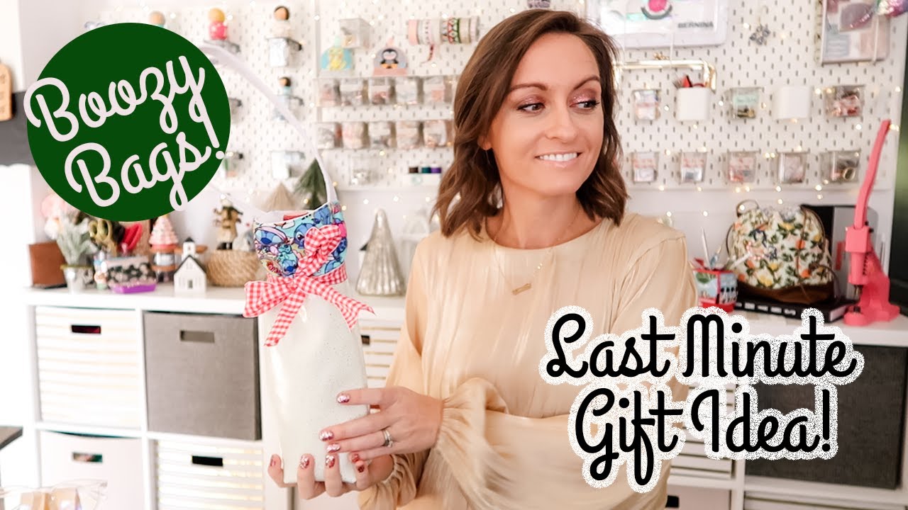 Last Minute Gifts! Boozy Bags - Wine Bottle Holders - YouTube