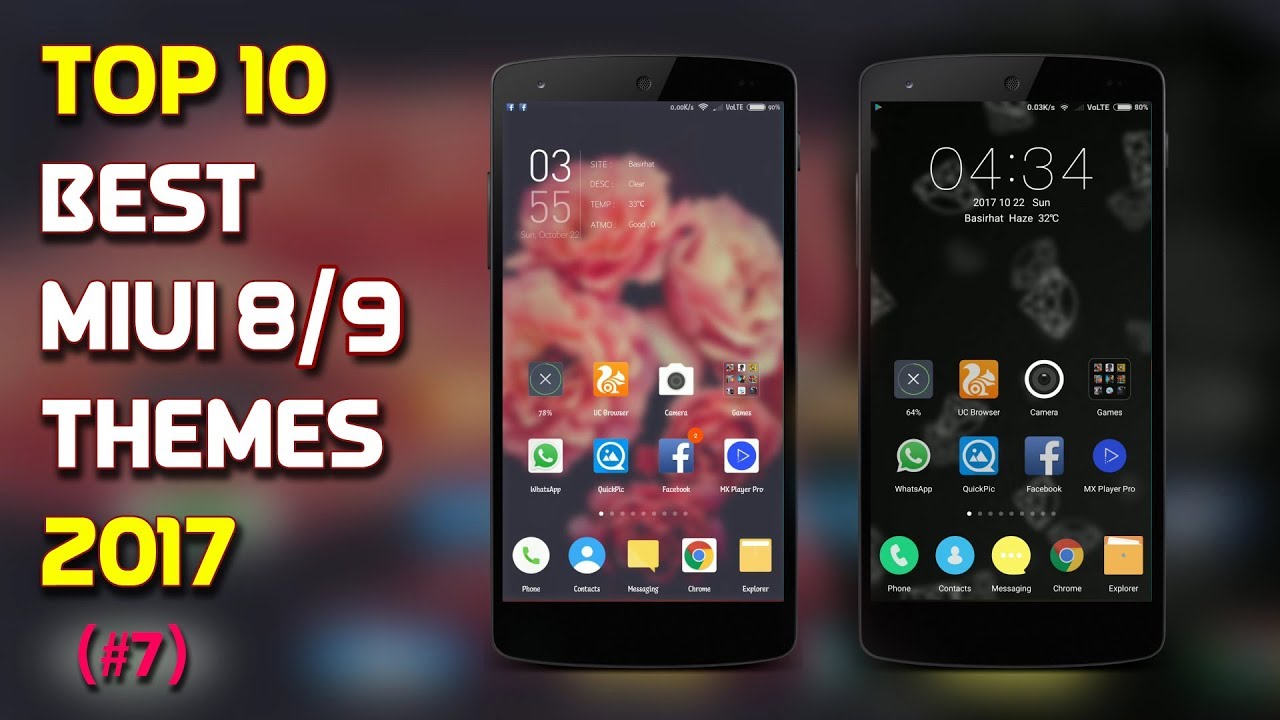 Top 10 Best Miui 8/Miui 9 Themes 2017(#7) | Dark Themes | Miui 9 ...